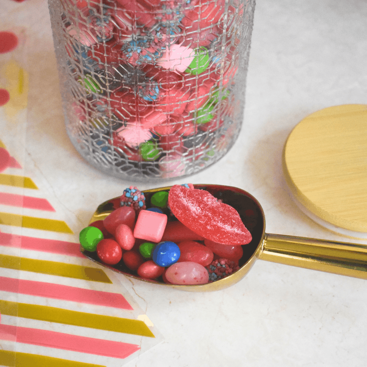 Valentine’s Candy Salad Recipe for Parties and Galentine’s Fun